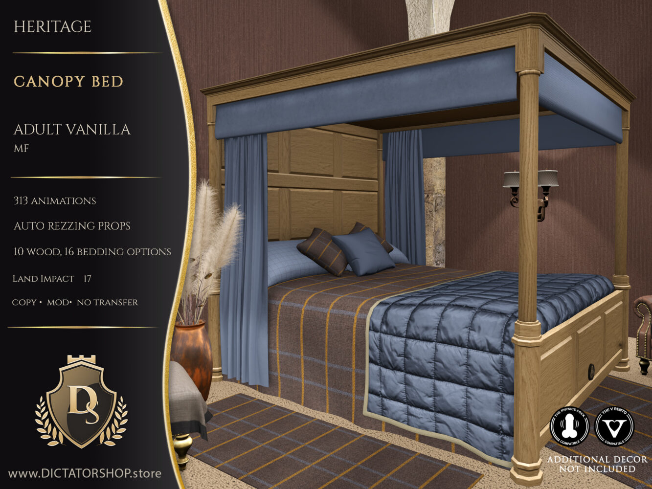 Heritage Canopy Bed – DICTATORSHOP IN SL