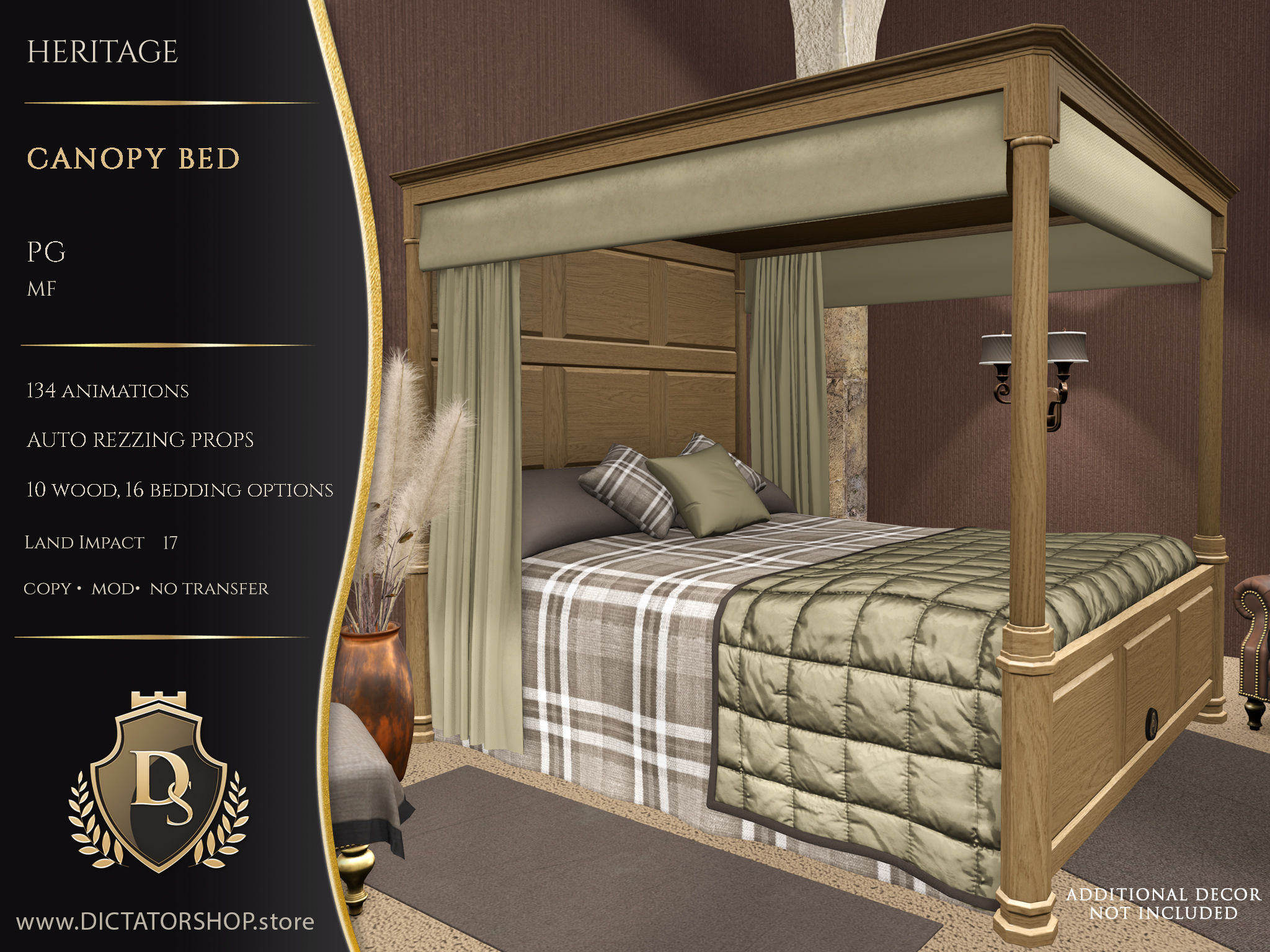Heritage Canopy Bed – DICTATORSHOP IN SL